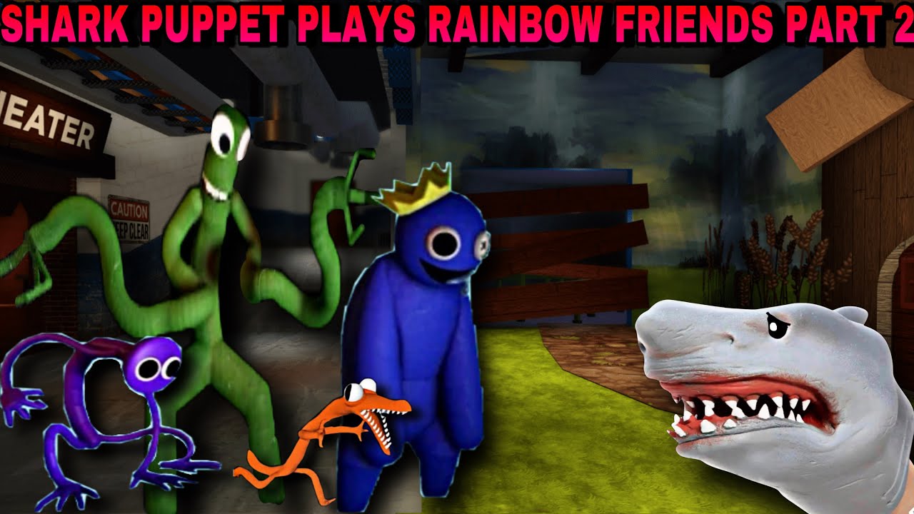 SHARK PUPPET PLAYS (RAINBOW FRIENDS PART 3) - YouTube