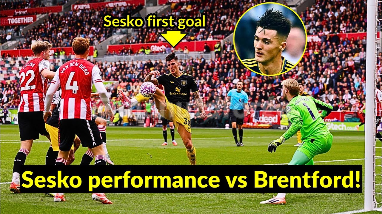 Benjamin Sesko WONDERFUL PERFORMANCE against Brentford | Sesko FIRST ...