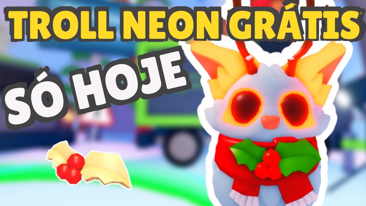 NOVO PET TROLL NEON DE NATAL GRÁTIS SÓ HOJE VISCO DOURADO GRÁTIS adopt ...