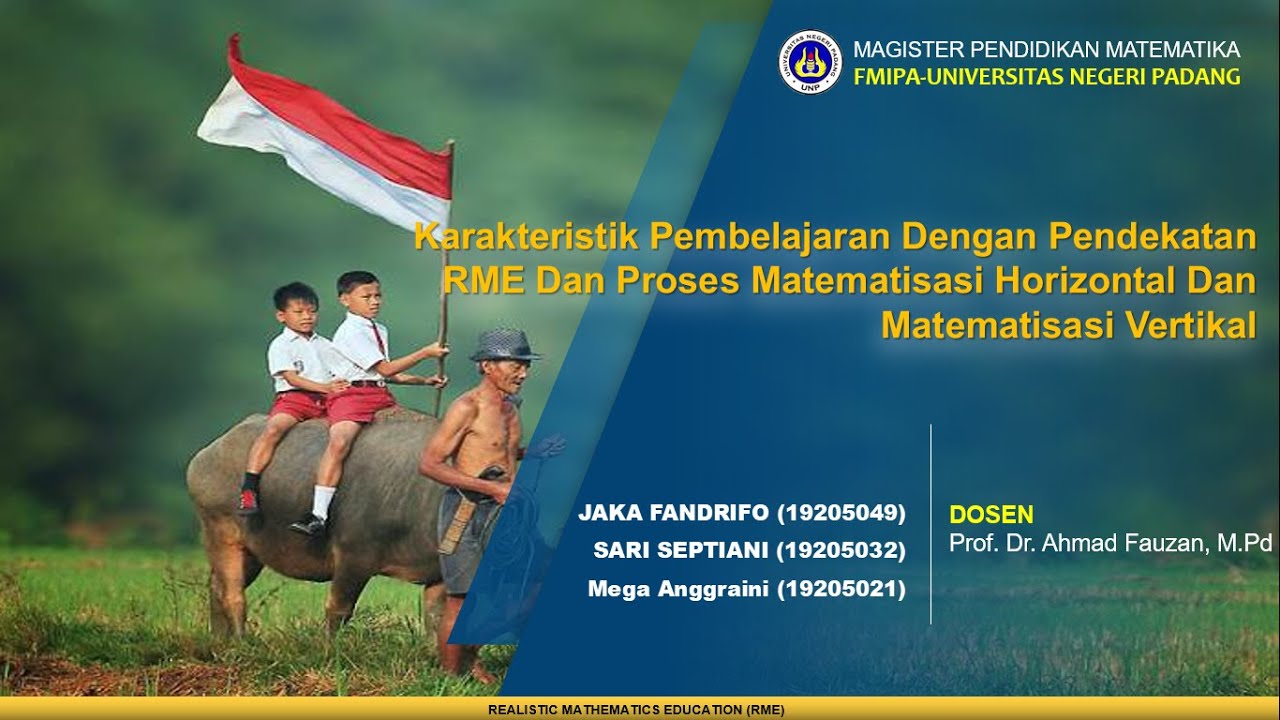 Karakteristik Pembelajaran Dengan Pendekatan RME Dan Proses ...