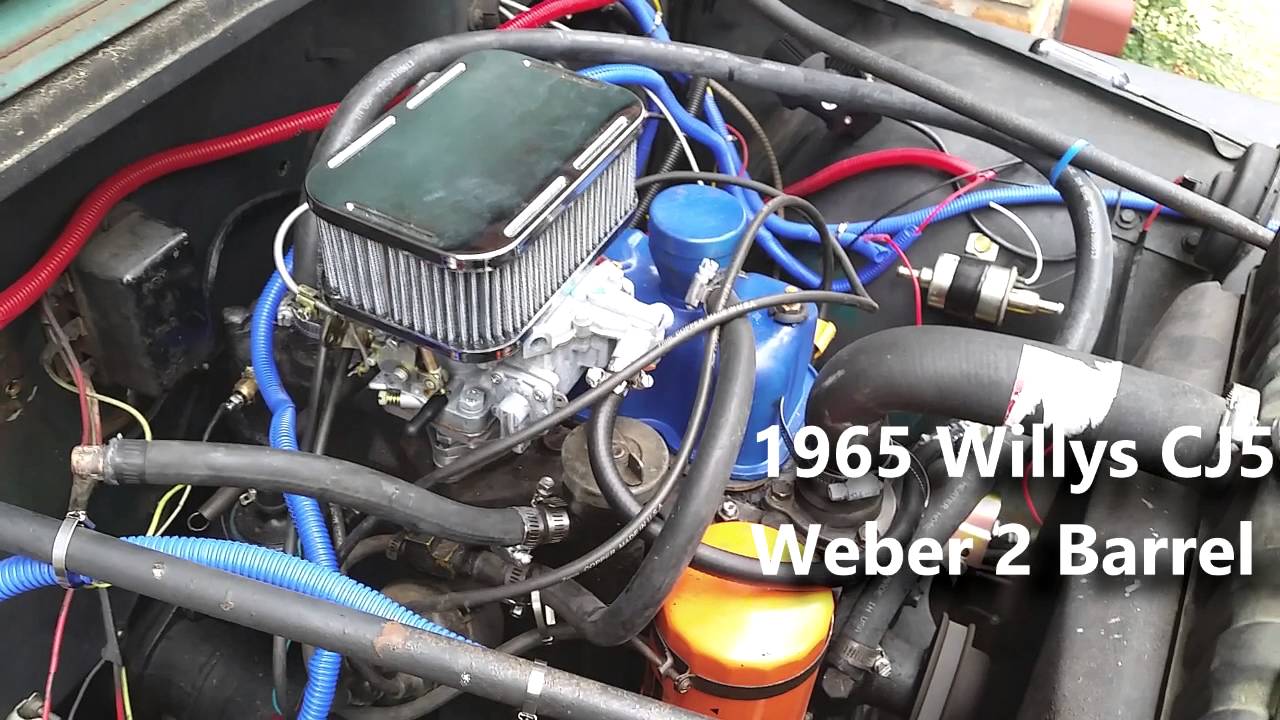 Weber 32/36 On A Willys Jeep - YouTube
