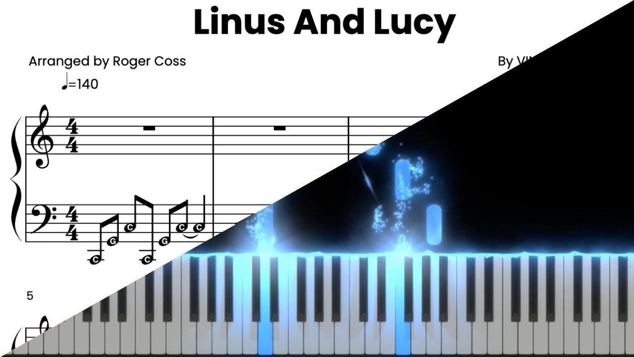 Linus and Lucy - from "Charlie Brown" (Easy Piano) - YouTube