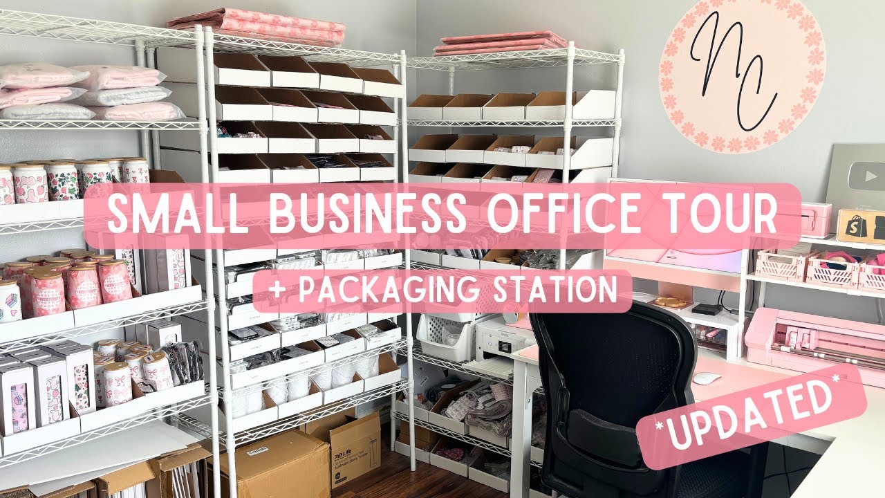 Small Business Office Tour Set Up |Packaging Storage, Small Business ...