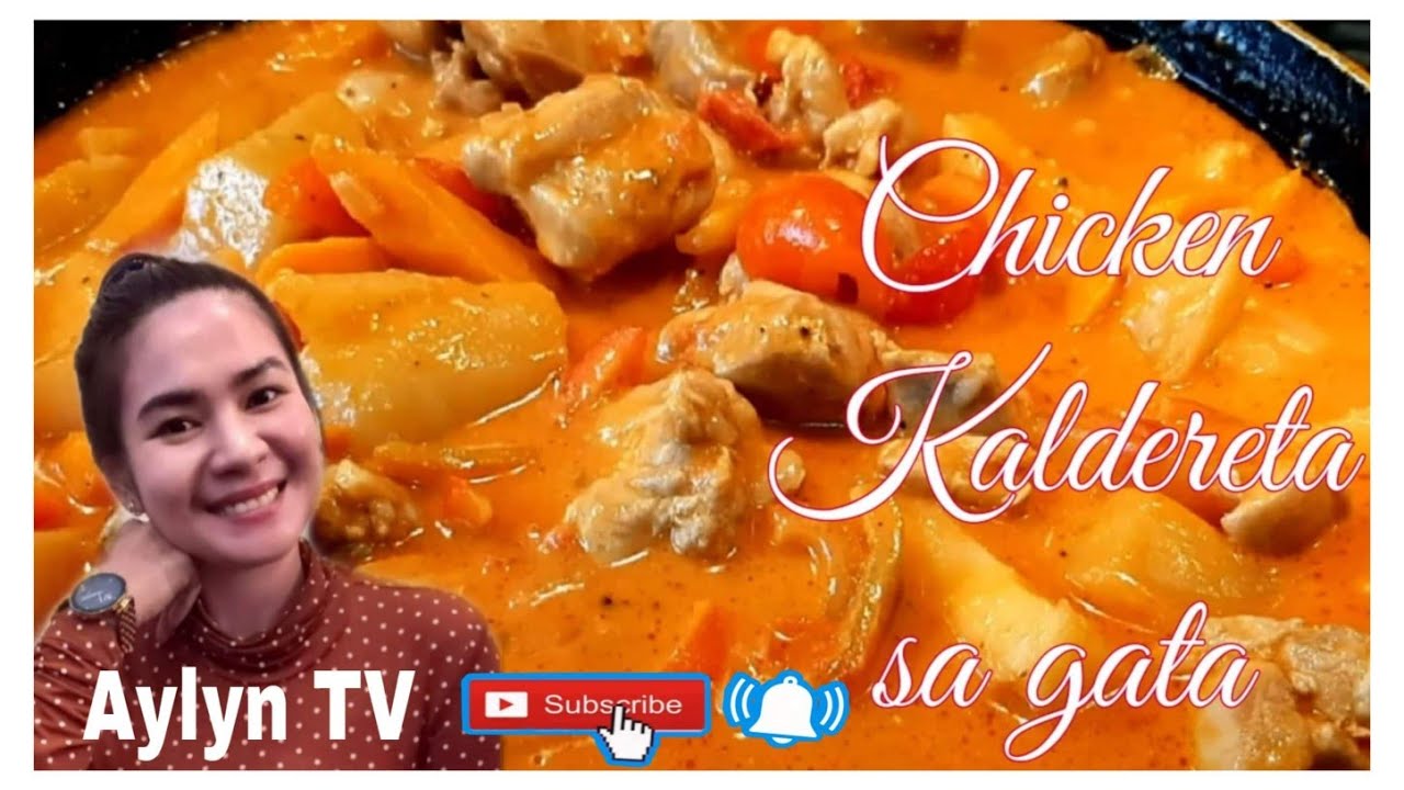 Chicken Kaldereta sa gata/ tipid tips recipe - YouTube
