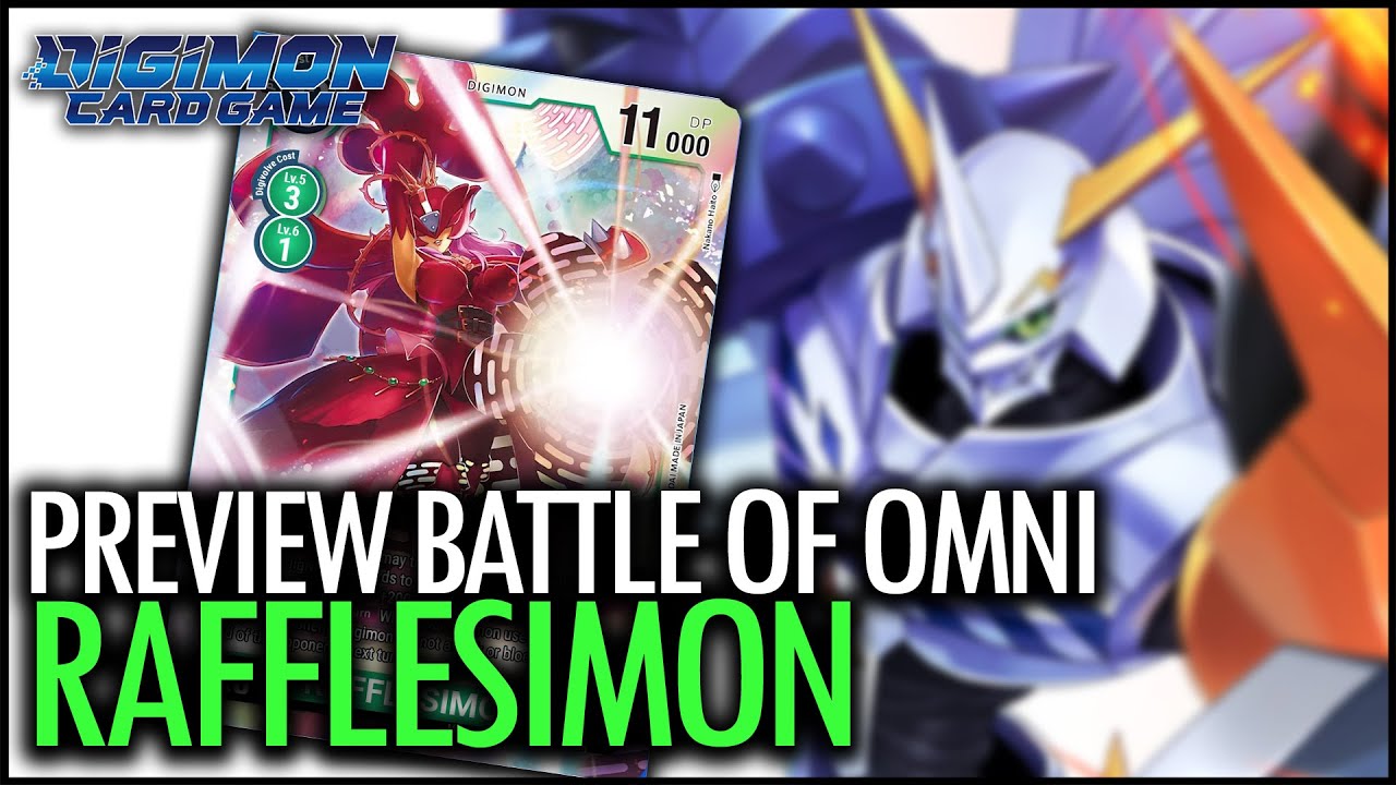 Preview Rafflesimon Deck- Battle of Omni BT5 - YouTube