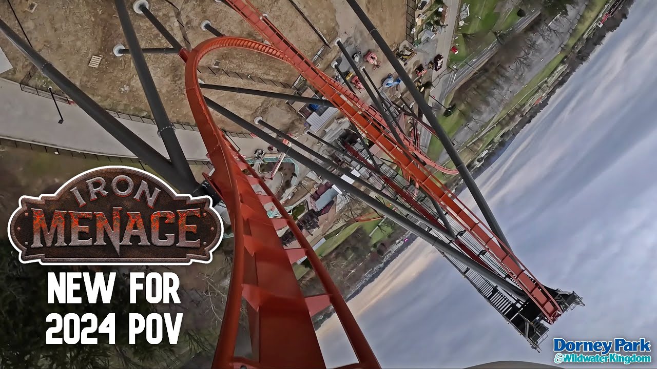 Iron Menace New for 2024 Released POV by Park| Dorney Parks New B&M ...