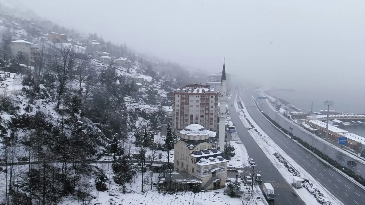 Rize Çayeli 28 Ocak 2017 Kar yağışı - YouTube