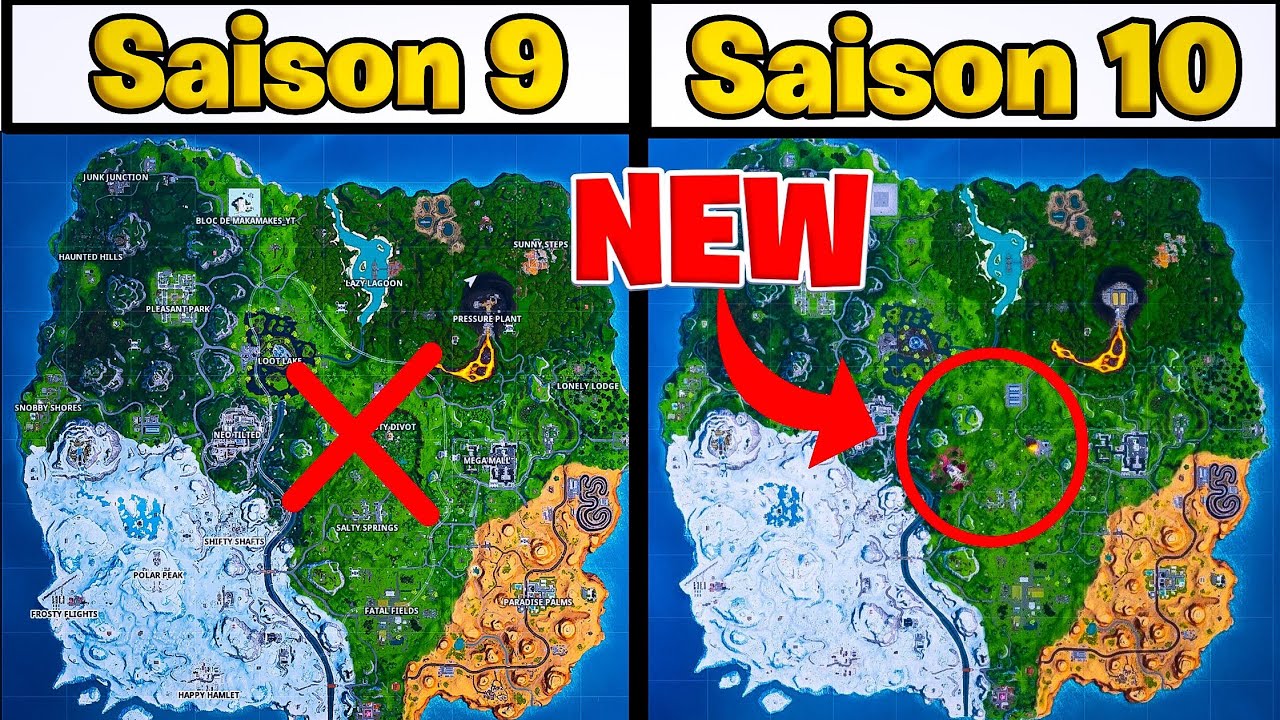 LA NOUVELLE MAP DE LA SAISON X FORTNITE BATTLE ROYAL !!! - YouTube