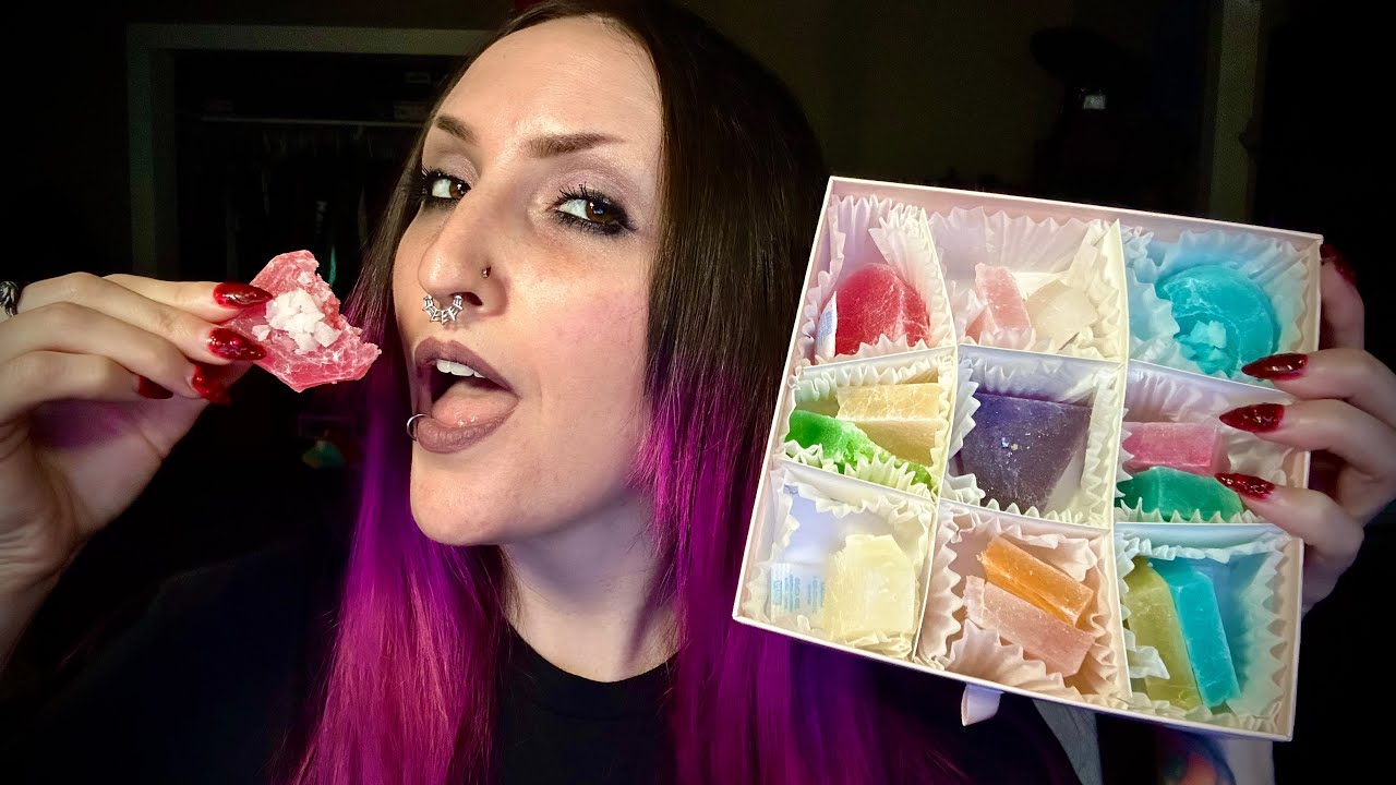 ASMR | EATING SILKY GEM EDIBLE CRYSTAL CANDIES | WHO ATE THEM ALL? # ...