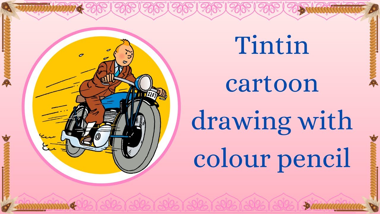 কার্টুন চরিত্র টিনটিন | Drawing Tintin | How to Draw Tintin And Snowy ...