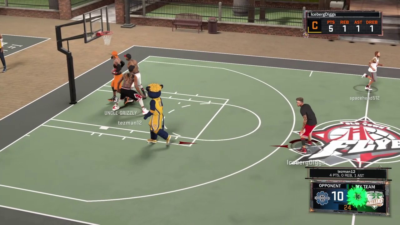 I Love Playing Against Mascots -NBA 2K17 Gameplay MyPark - YouTube