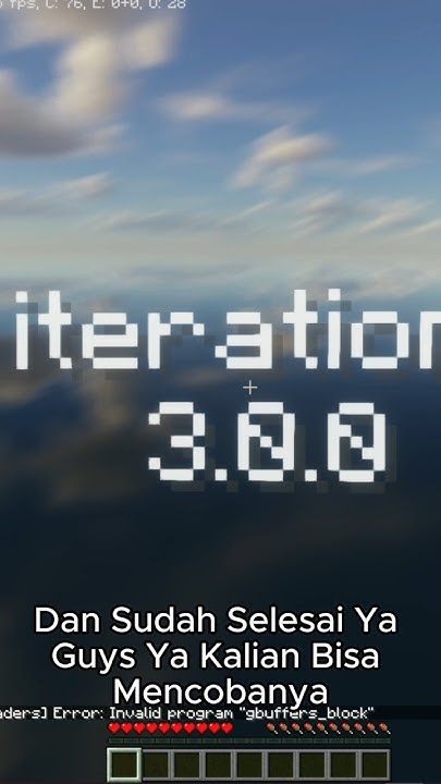 Tutorial Cara Memasang Shaders IterationT 3.0.0#minecraft #shaders # ...