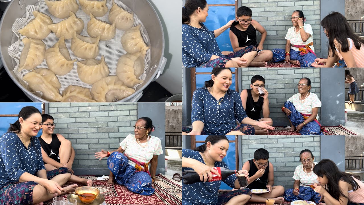 PORK JUICY MOMO CURRENT NOODLES SOUP FAMILY MUKBANG SLIM HUNU KO RAJ HASDA HASDA BIHOS VAYO🤣🤣 ...