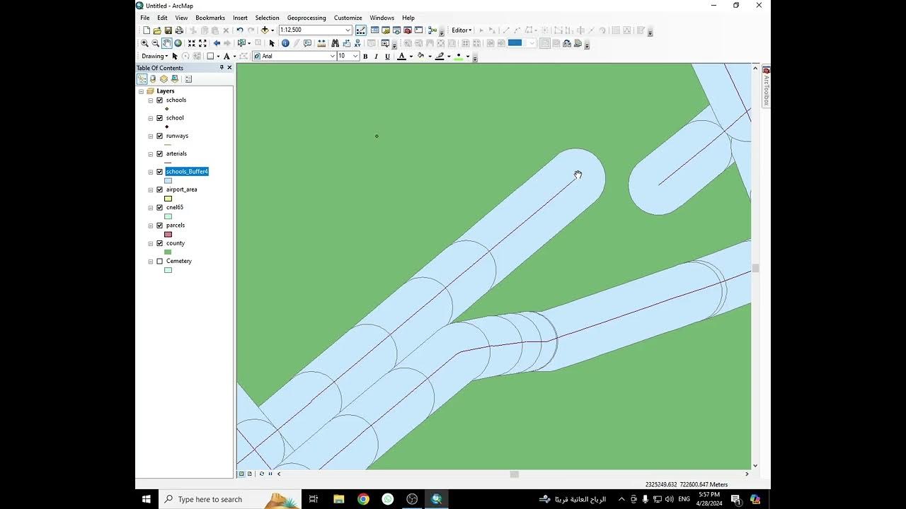 General analysis (proximity) | ArcMap - YouTube