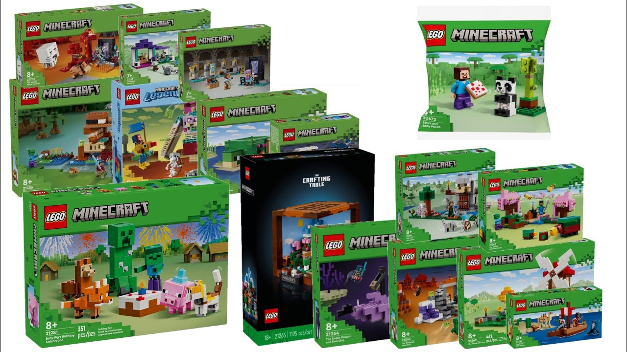 All LEGO Minecraft sets 2024 Compilation/Collection Speed Build - YouTube