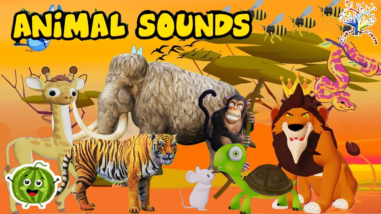 These Are the Sounds of Animals for Kids AJLS || Edufam Kids Song and ...