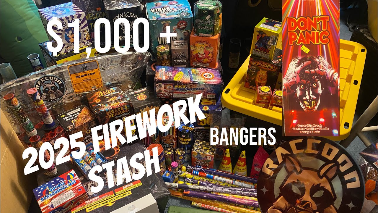 2025 Firework Stash (Over 1,000 Dollars) - YouTube
