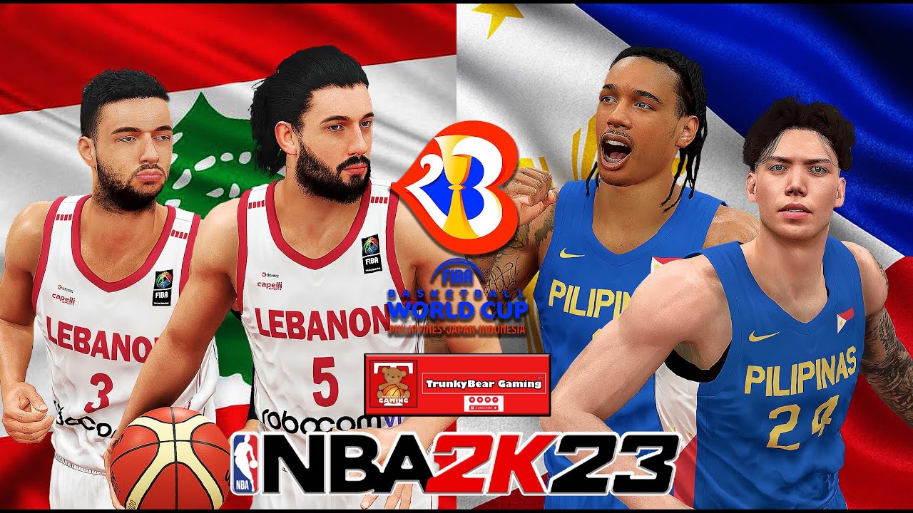FIBA World Cup 2023 l Lebanon VS Gilas Pilipinas l NBA 2K23 PC Gameplay ...