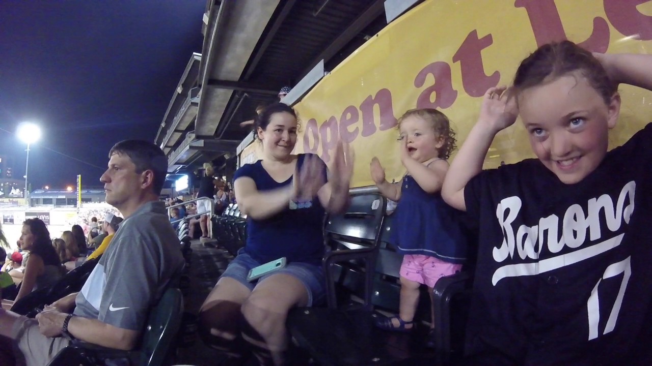 Firework Display at the Birmingham Barons Baseball Game - YouTube