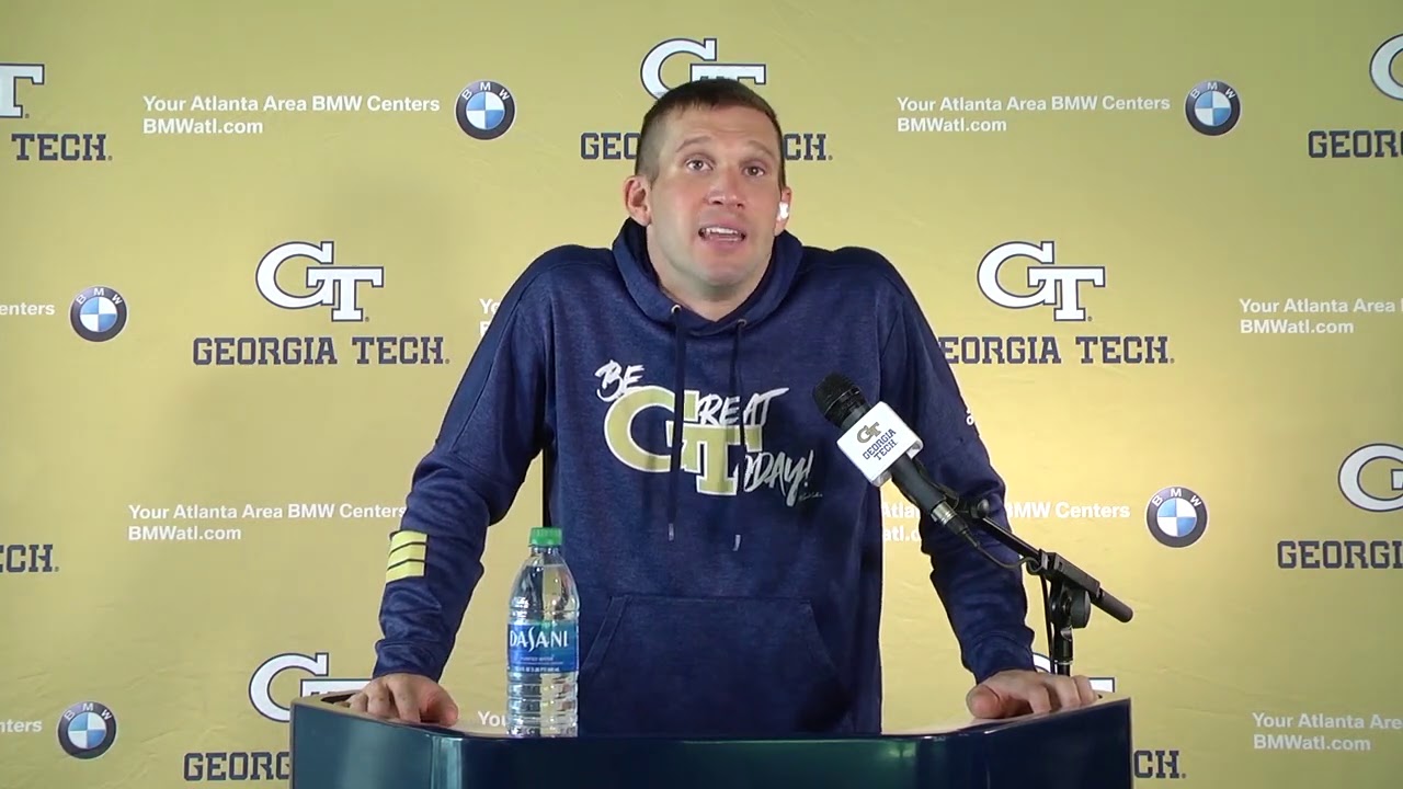 GT Football: DC Andrew Thacker Weekly Press Conference - YouTube