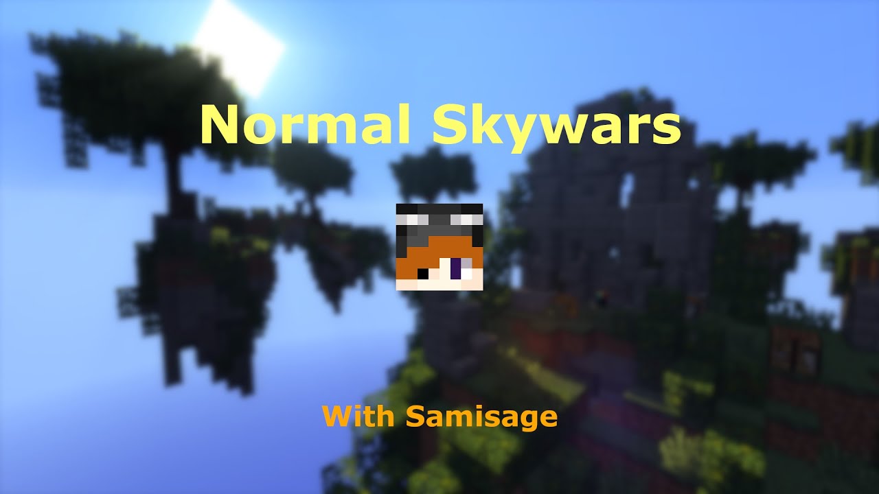 totally normal minecraft skywars - YouTube