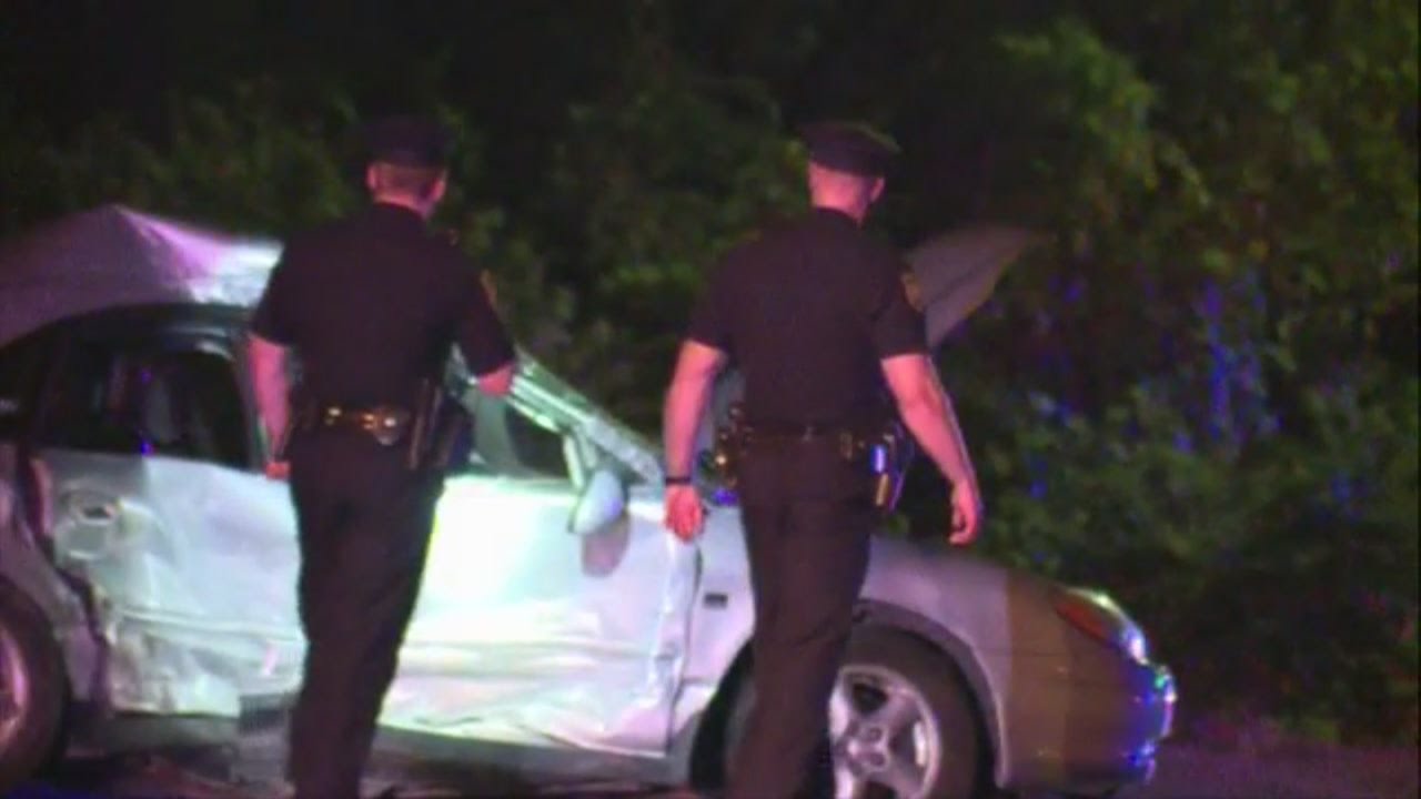 Man running from police slams into woman - YouTube