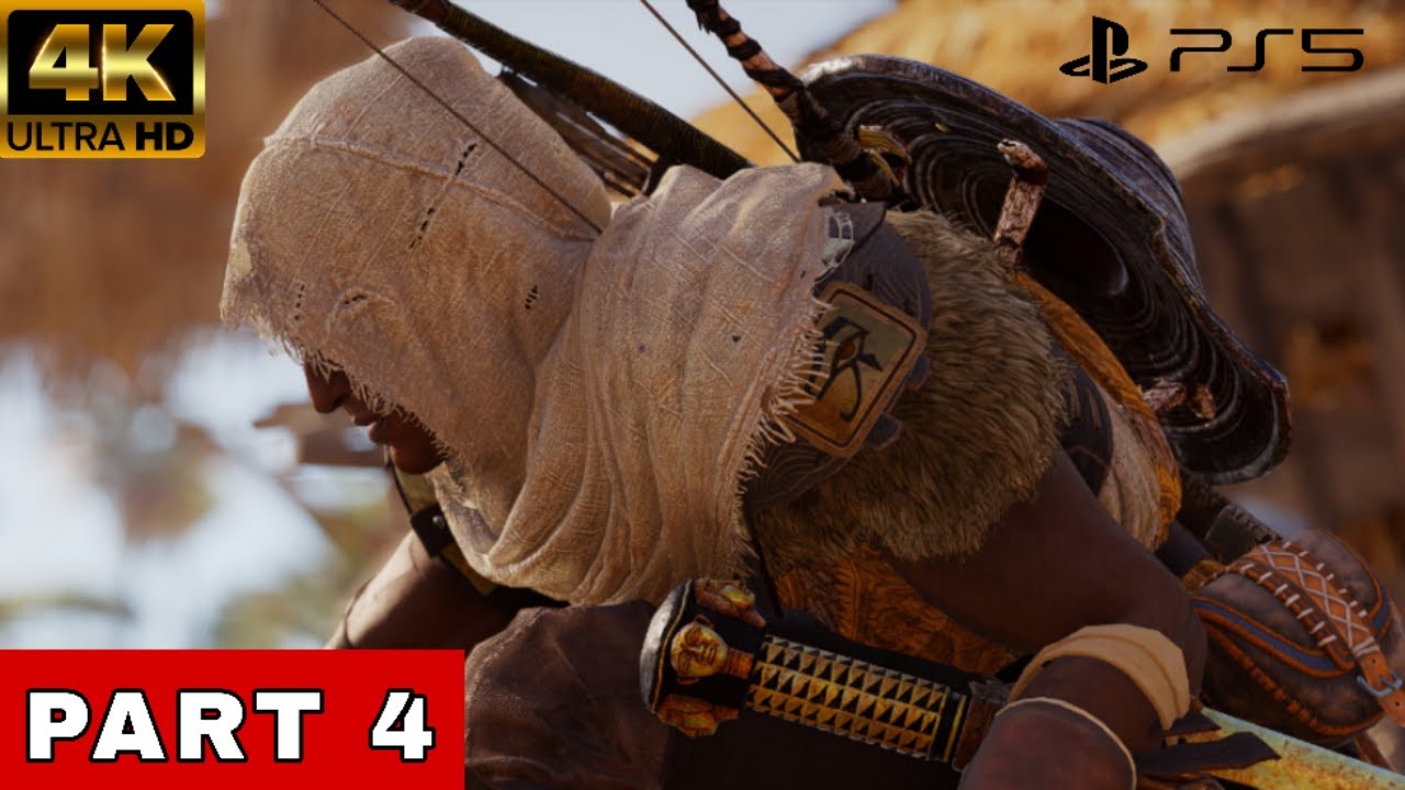 ASSASSIN'S CREED ORIGINS Gameplay Walkthrough Part 4 FULL GAME (4K ...