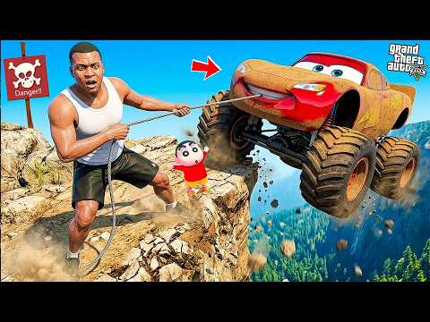 Franklin Find Dirty MC QUEEN Monster Truck😱 and Try to Restore it
