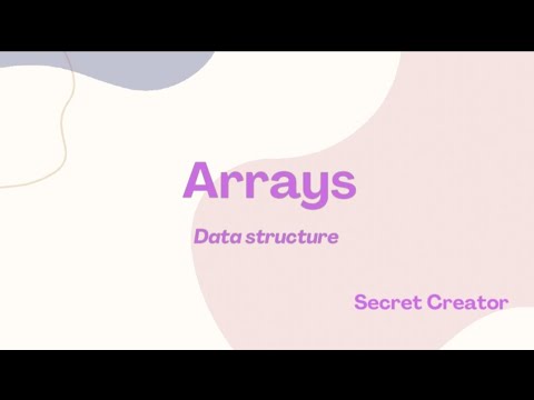 Arrays in Data structures (part-2) - YouTube