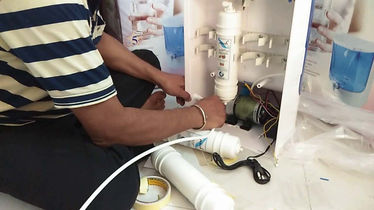 Assembling of RO plant (part 1) - YouTube