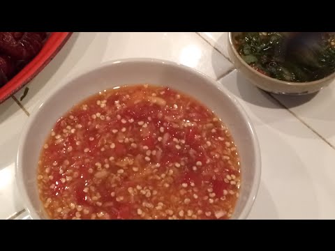 C/w Nana: Lao Dipping Sauce for Seafood (ແຈ່ວສົ້ມ == Jeo Som) - YouTube
