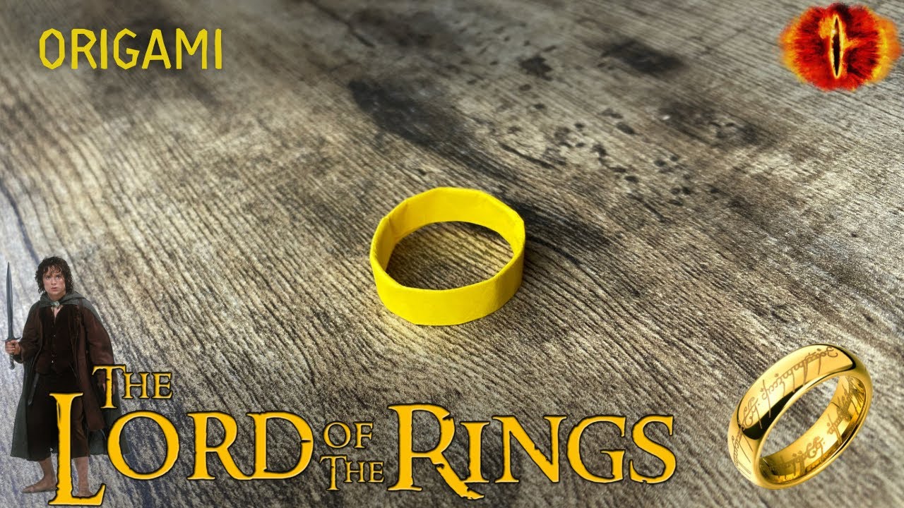 ORIGAMI RING INSPIRED BY LORD OF THE RINGS CRAFT TUTORIAL | DIY HOBBIT ...