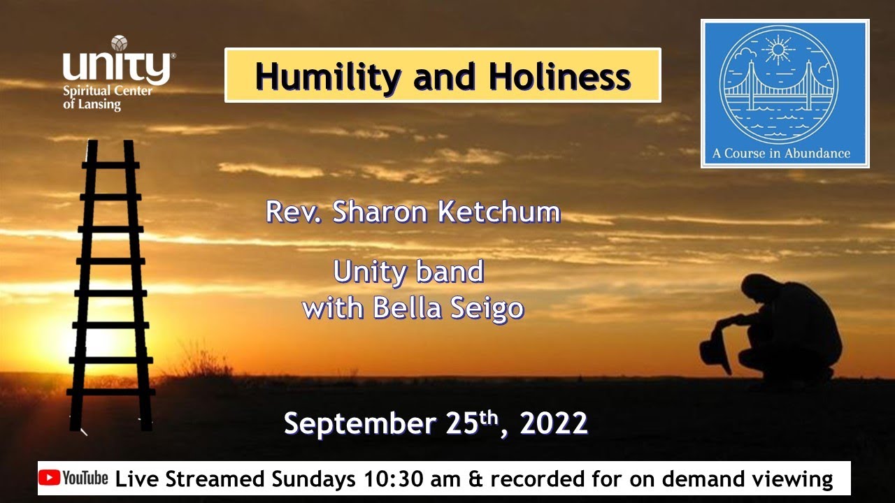 "Humility and Holiness" A Course in Abundance with Rev. Sharon - YouTube