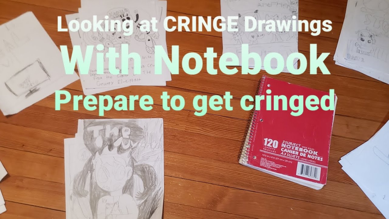 Looking at CRINGE Drawings with notebook Warning ⚠️ Cringe - YouTube