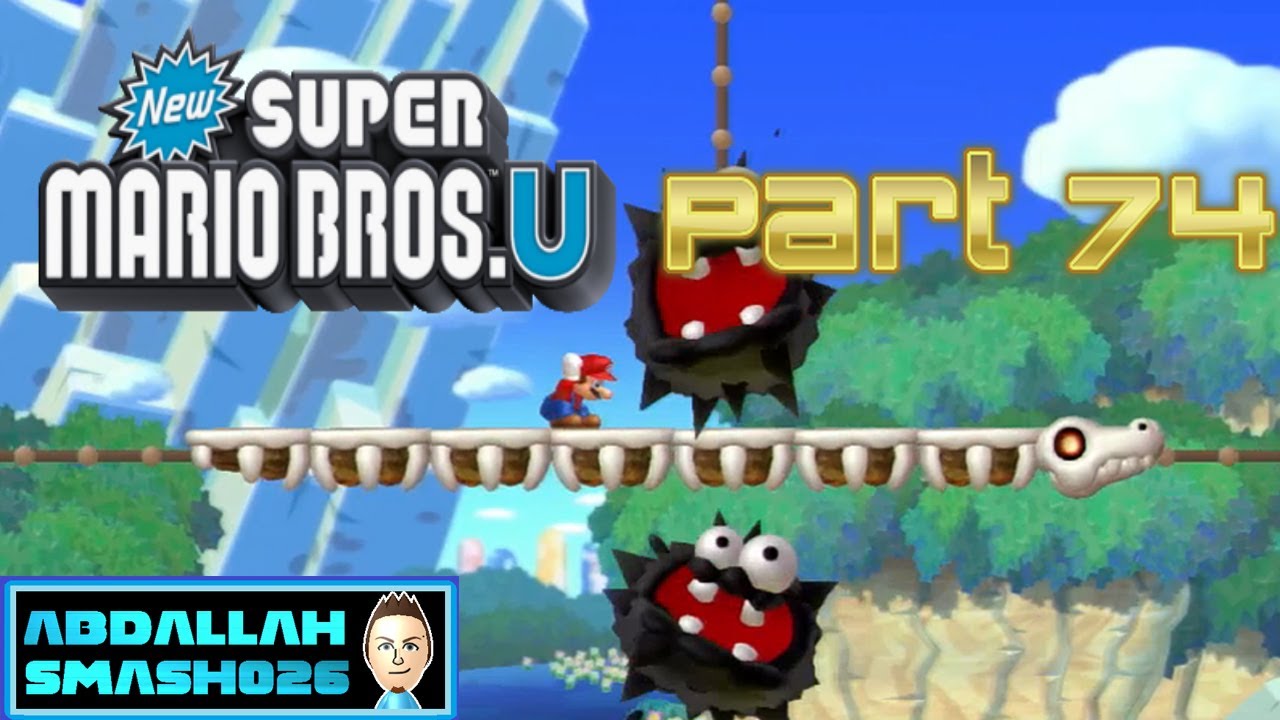 Let's Play New Super Mario Bros U for WiiU - Part 74 - W9-1 "Spine ...