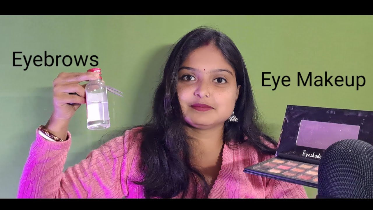 ASMR Doing your Eyebrows and Eye Makeup 👁💄 - YouTube