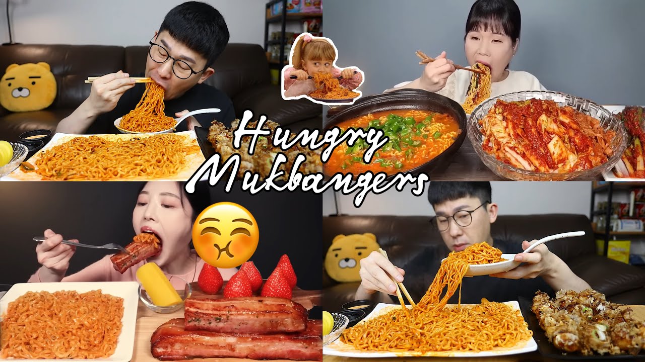 HUNGRY mukbangers finishes all there foods in ONE SITTING🤤♥️ ...
