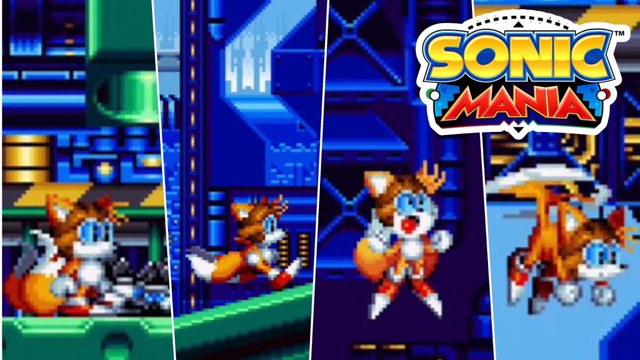 sonic mania plus android (pilot tails mod) gameplay metallic madness ...