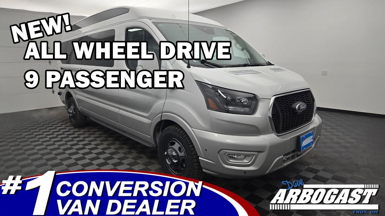 NEW 2024 Ford Conversion Van Explorer Limited 9 Passenger AWD FC12547T ...