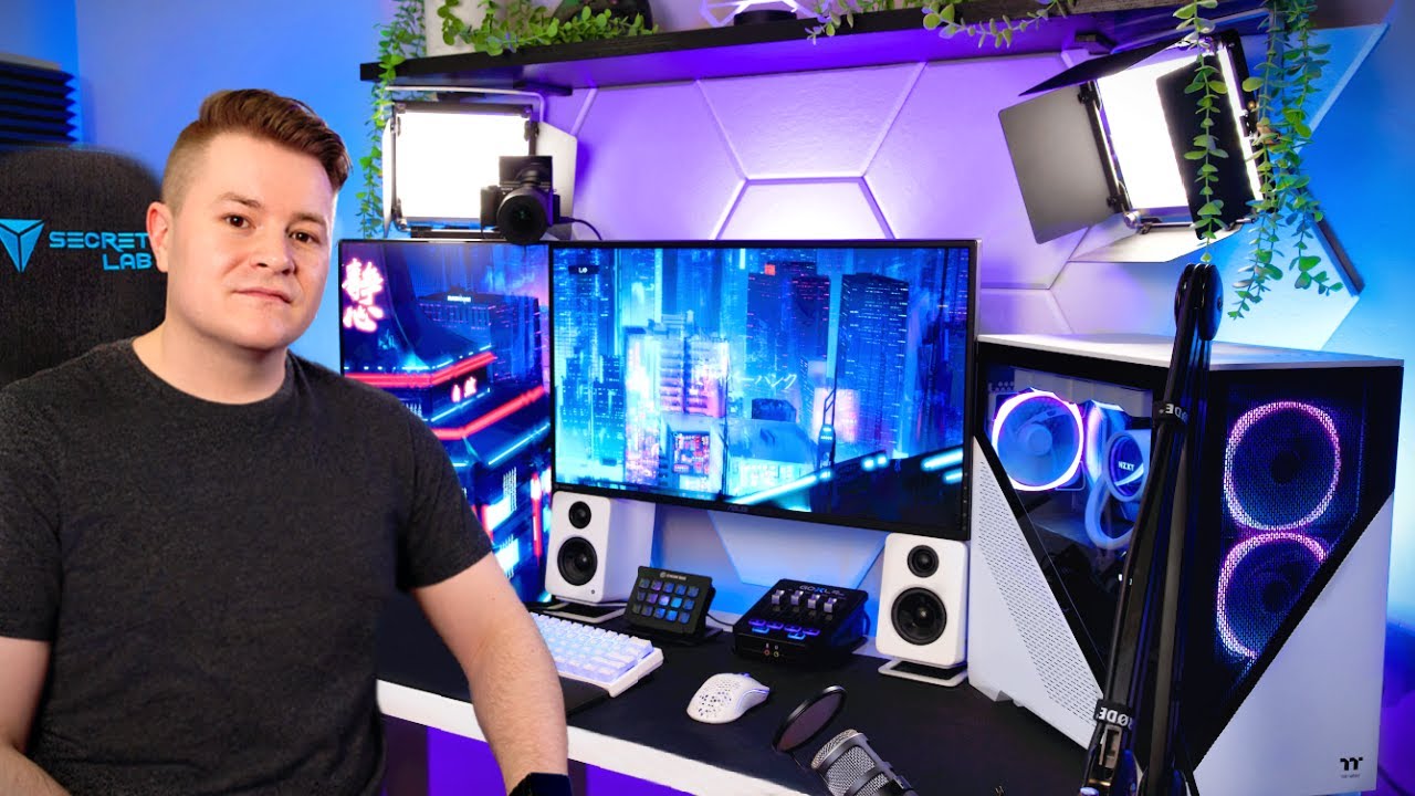 A Streamer’s DREAM Gaming Setup Room Tour - YouTube