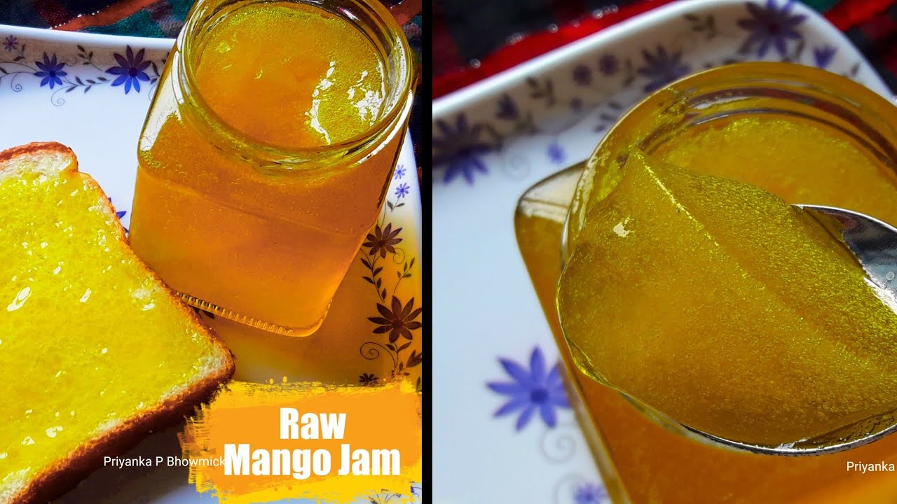 Raw mango jam making/without gelatine recipe/kacche #aam ka #jam - YouTube