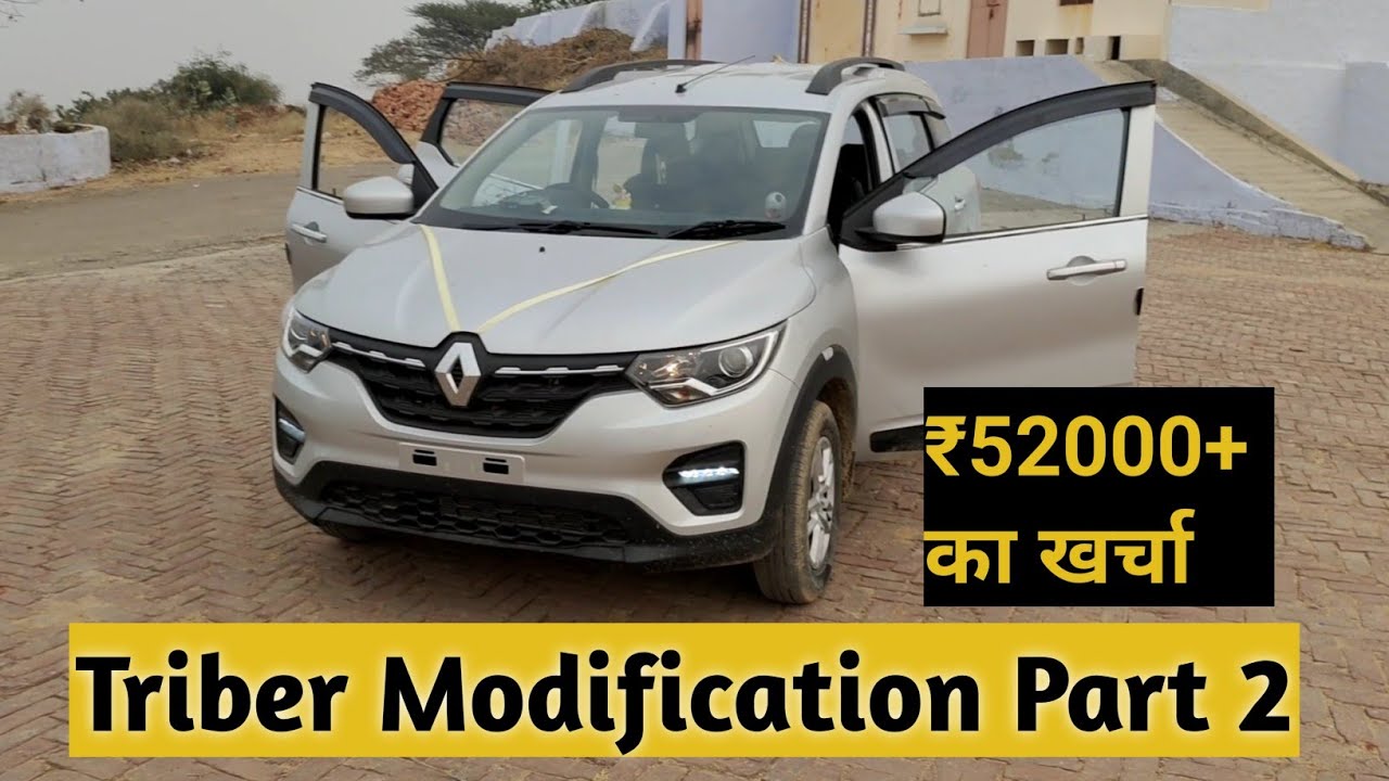 Renault Triber modifications Part 2 | Renault Triber Rxl modifications ...