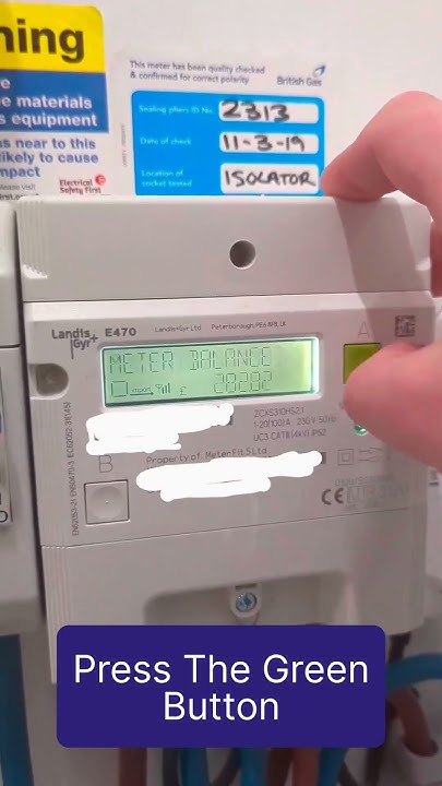 How To Read Landis + Gyr E470 Electric Meter - YouTube
