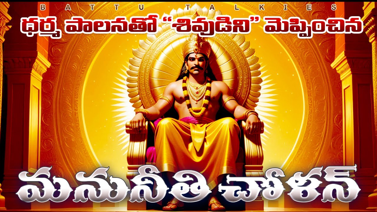 ధర్మ పాలనతో శివుడిని మెప్పించిన - Manuneedhi Chozhan Story - YouTube