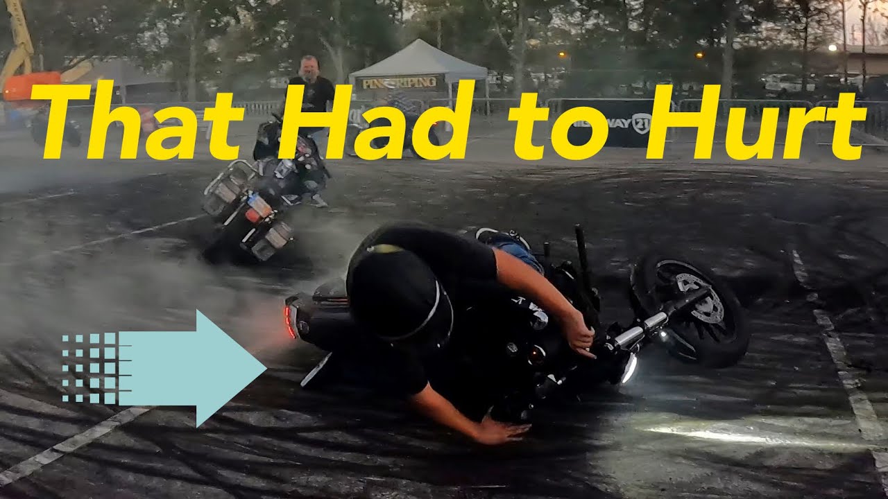 Harley Davidson Stunt Fails | That had to HURT! - YouTube