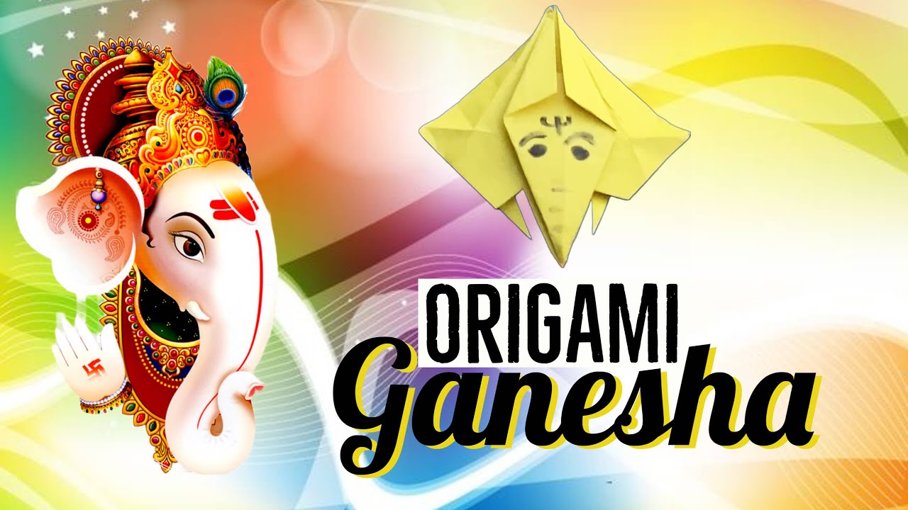 Paper Ganesh | Origami Ganesha | DIY Ganpati with paper | How to make ...