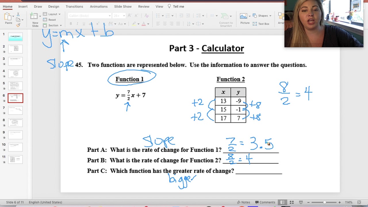 8th grade FSA Packet 3 (41- 50) - YouTube