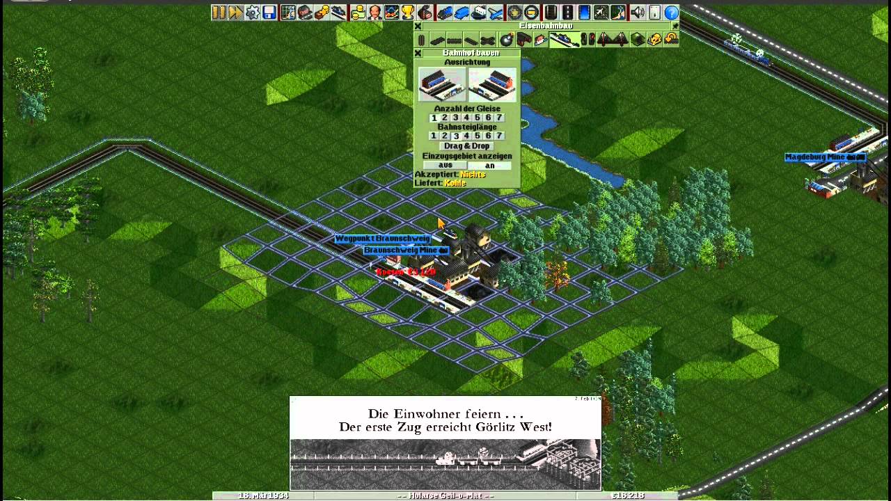 Kurz angespielt: Open Transport Tycoon Deluxe (OpenTTD) - YouTube