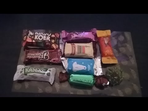 Estonian candy (Kalev) Taste Test. - YouTube