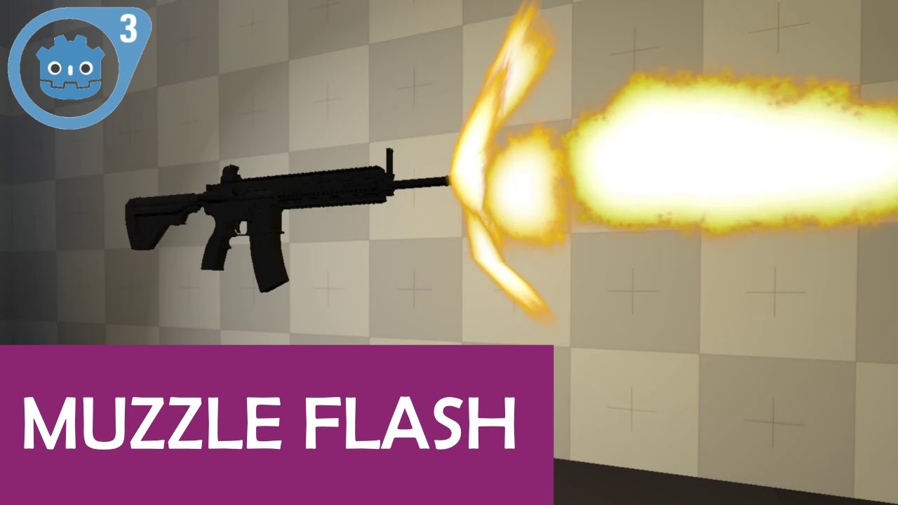 Machine gun muzzle flash - roomsen